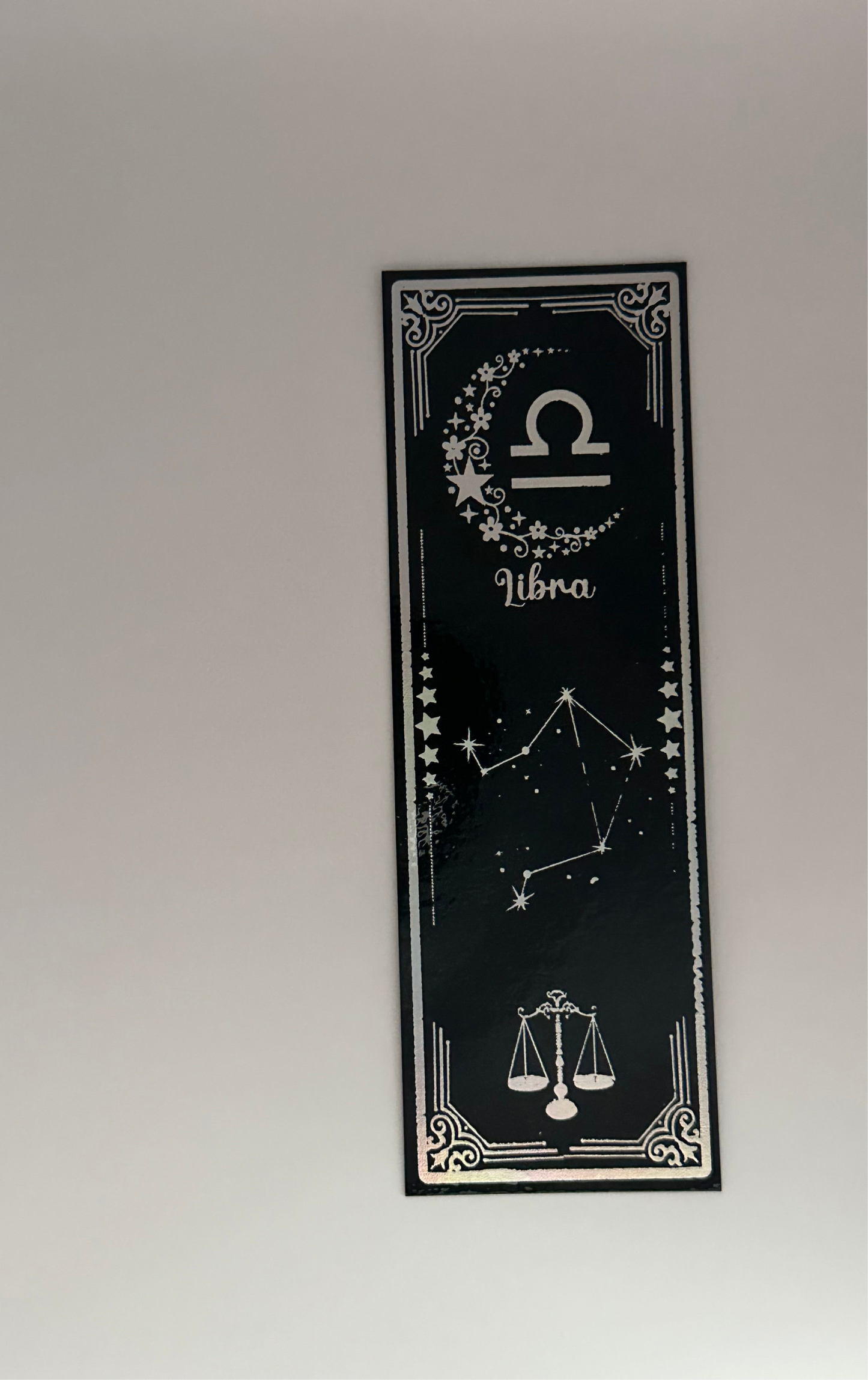 Libra - Foil Bookmark - (Silver Holographic) – The Creative Bookshelf